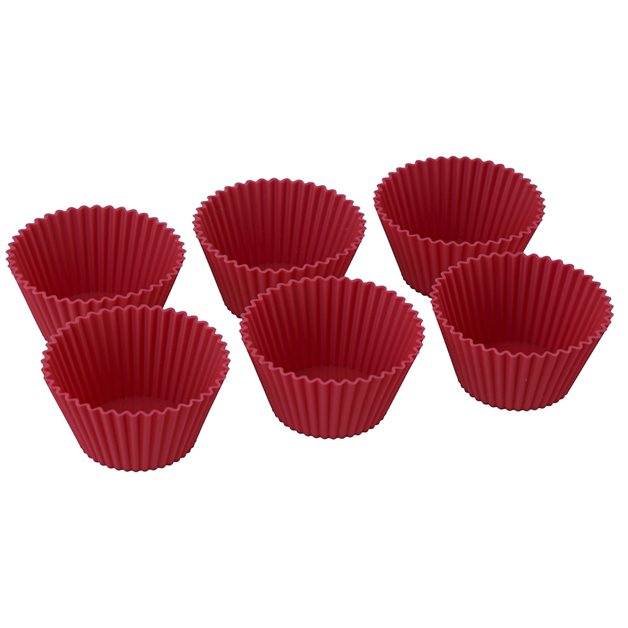 Купить Набор из 6 силиконовых форм для приготовления кексов Cupcake ...
